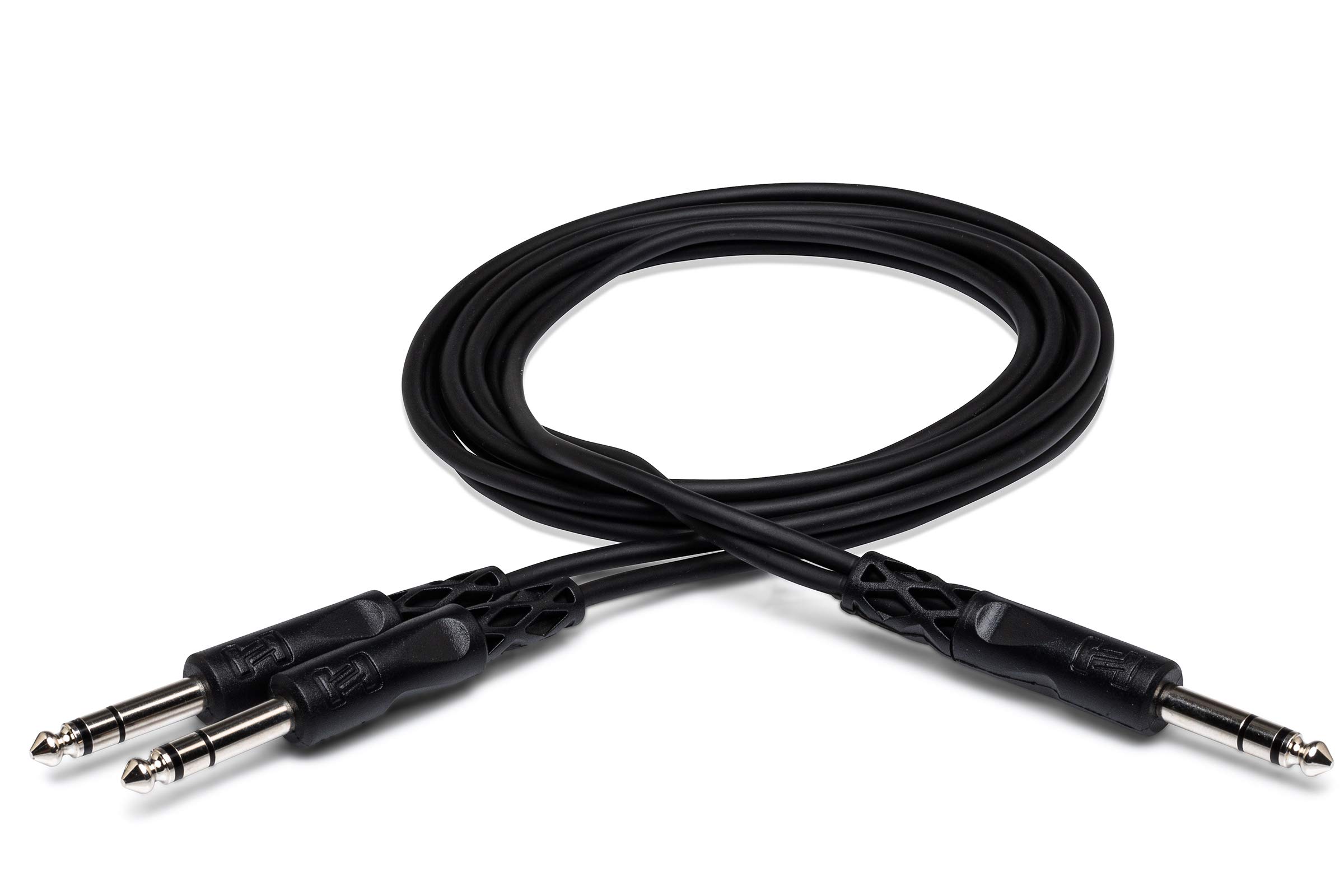 Hosa CYS-105 Y Cable, 1/4 in TRS to Dual 1/4 in TRS, 5 ft