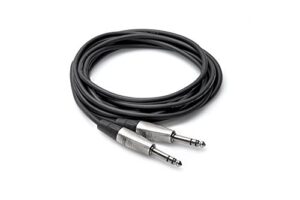 hosa hss-015 pro balanced interconnect, rean 1/4 inches trs to same, 15 feet