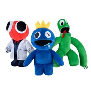 rainbow friends - collectible plushies complete set (three 8" plushies, series 1)