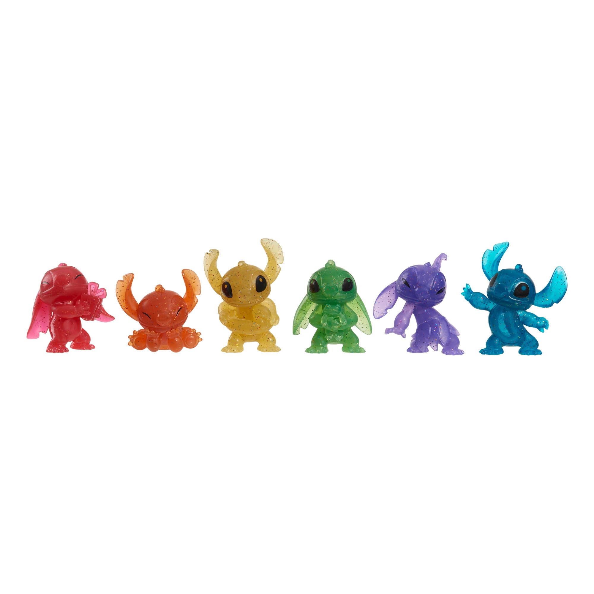 Disney Stitch Pride Collectible Figure Set, 2.5-inch Collectible Figurines, Pretend Play, Kids Toys for Ages 3 Up by Just Play