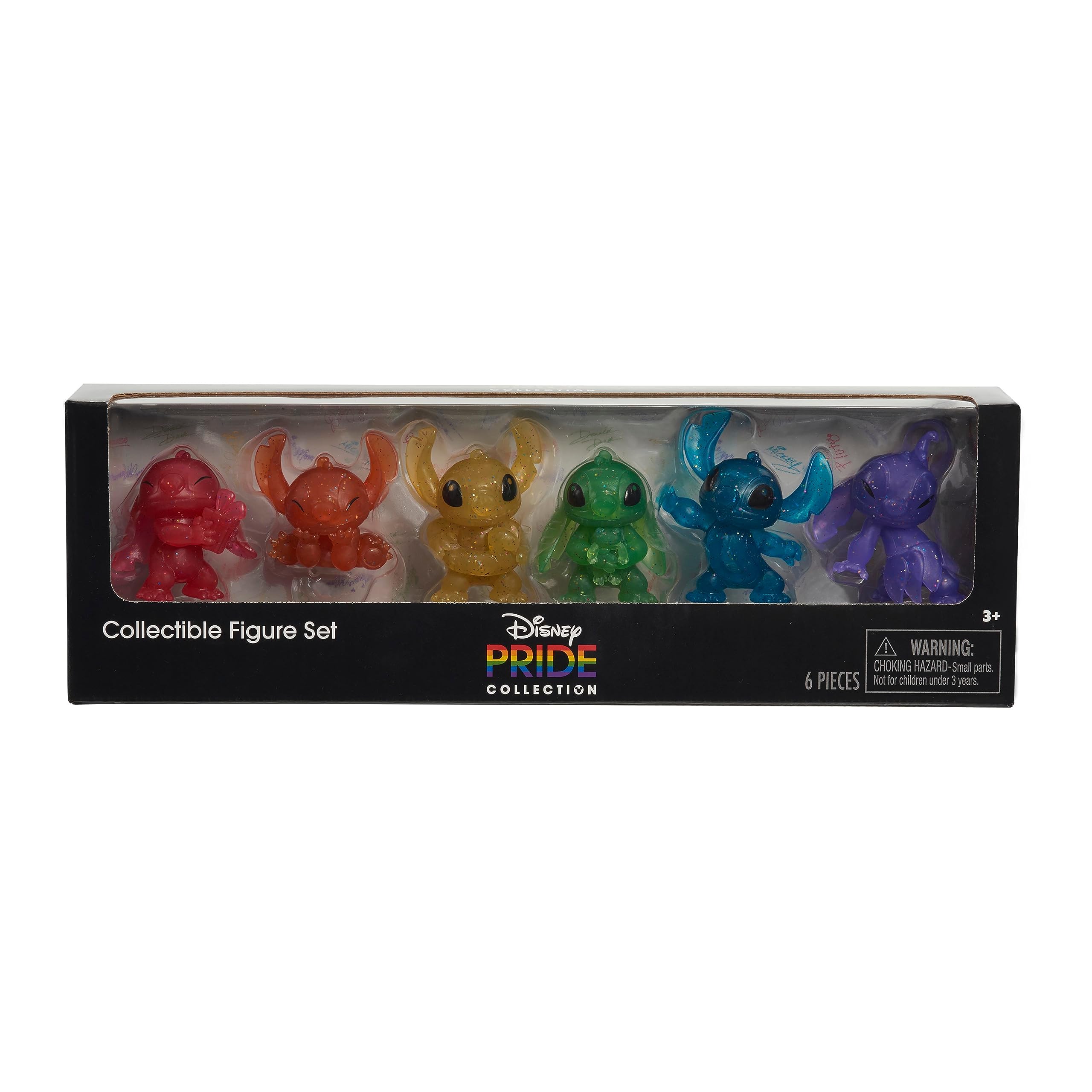 Disney Stitch Pride Collectible Figure Set, 2.5-inch Collectible Figurines, Pretend Play, Kids Toys for Ages 3 Up by Just Play