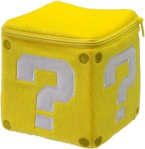 nintendo official super mario coin box 5" plush