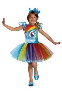 hasbro's my little pony rainbow dash tutu prestige girls costume, small/4-6x