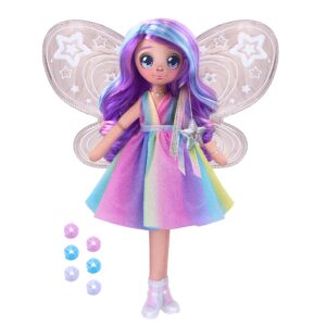 dream seekers light up doll pack – 1pc toy | magical fairy fashion doll stella, multicolor (13827)