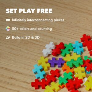 PLUS PLUS - Open Play Tube - 240 Piece Rainbow Mix - Construction Building Stem/Steam Toy, Interlocking Mini Puzzle Blocks for Kids