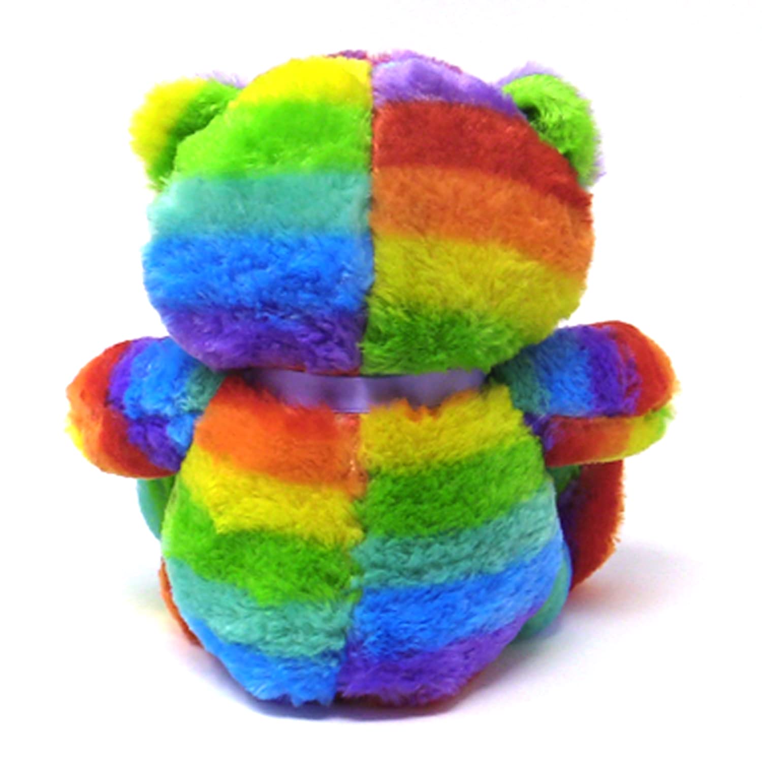 Rainbow Teddy Bear for Girls and Boys Plush Stuffed Animal Cuddly Soft Cheer up Gift 12 inch