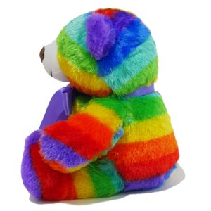 Rainbow Teddy Bear for Girls and Boys Plush Stuffed Animal Cuddly Soft Cheer up Gift 12 inch