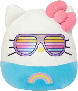 squishmallows hello kitty rainbow 12 inch plush