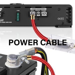 BOSS Audio Systems KIT20 0 Gauge Amplifier Installation Wiring Kit - A Car Amplifier Wiring Kit Helps You Make Connections and Brings Power to Your Radio, Subwoofers and Speakers