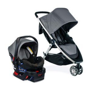 britax b-lively & b-safe gen2 travel system, greystone safewash