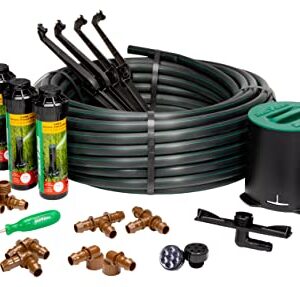 Rain Bird 32HE In-Ground Pro Rotor Pop-up Sprinkler System Kit with Click-N-Go Garden Hose Connection