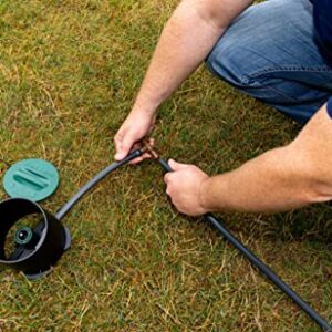 Rain Bird 32HE In-Ground Pro Rotor Pop-up Sprinkler System Kit with Click-N-Go Garden Hose Connection