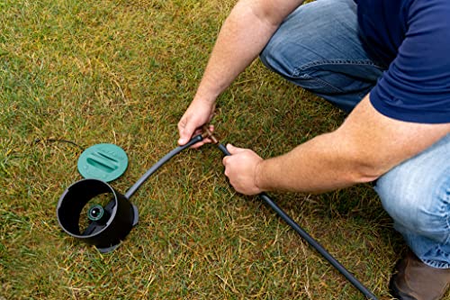 Rain Bird 32HE In-Ground Pro Rotor Pop-up Sprinkler System Kit with Click-N-Go Garden Hose Connection