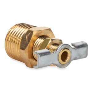 Camco ½" RV Water Heater Replacement Drain Valve - Replace Your RV Water Heater Drain Valve | Simple and Easy Installation | Durable Brass Construction - (11703)