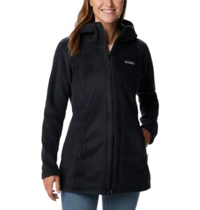 columbia women's benton springs ii long hoodie, black, x-large