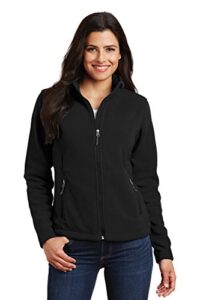 port authority women's value fleece jacket l black