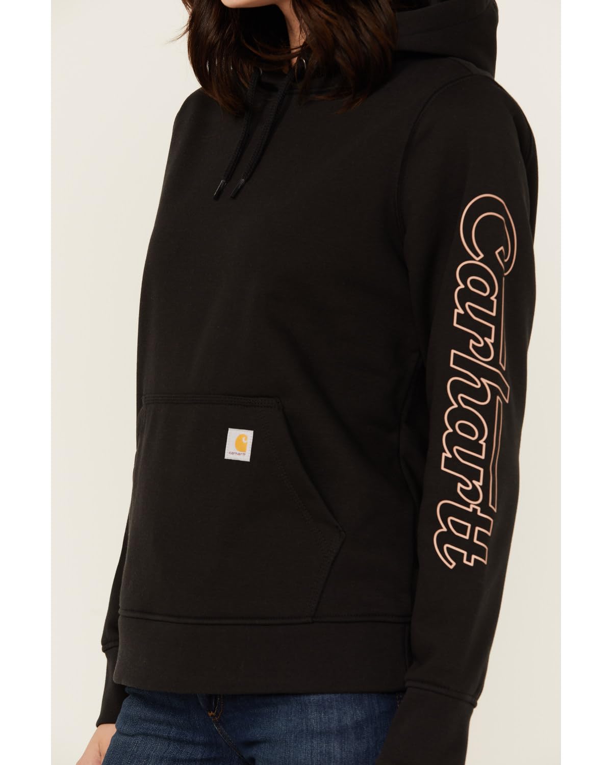 Carhartt Women's Rain Defender Relaxed Fit Midweight Graphic Sweatshirt, Black, Small