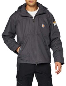 carhartt men's full swing cryder jacket, shadow, medium