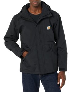 carhartt mens storm defender loose fit heavyweight jacket work utility outerwear, black, x-large us