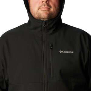 Columbia Men's Ascender Hooded Softshell Jacket, Black, Medium