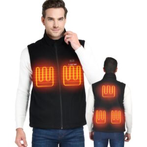 leapsee heated vest for men with battery pack included,lightweight electric heating vest