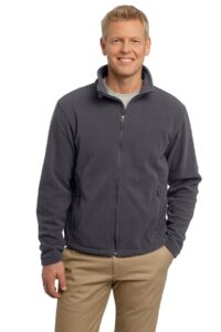 port authority men's value fleece jacket l iron grey