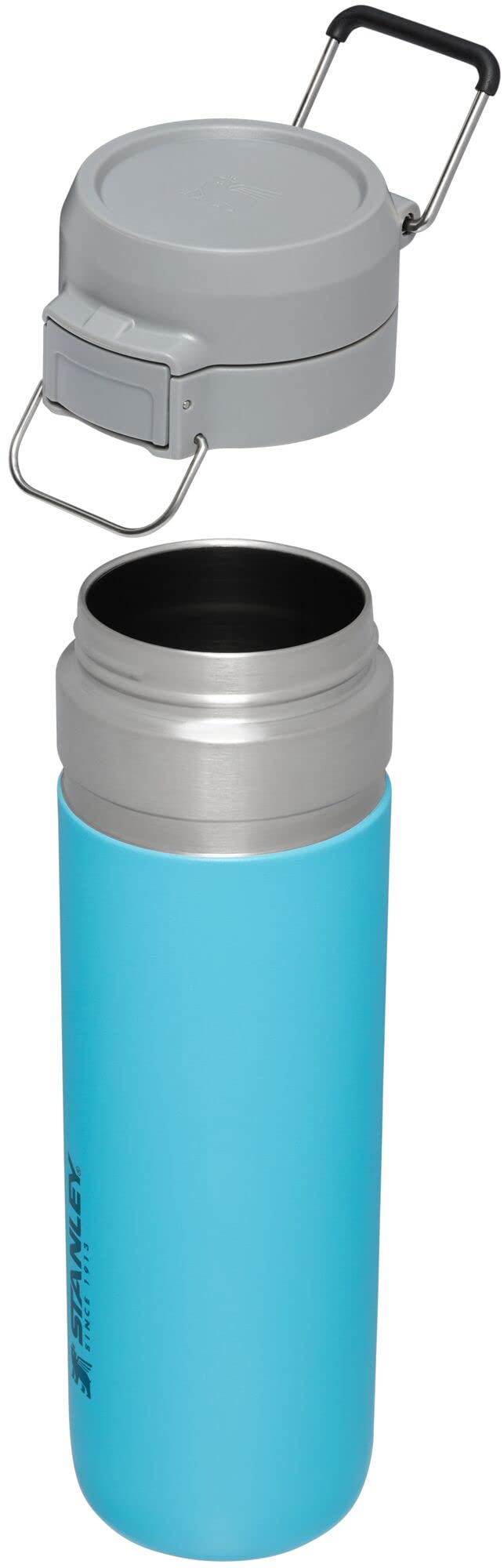 Stanley Quick Flip GO Water Bottle 24 OZ | Push Button Lid | Leakproof & Packable for Travel & Sports | Insulated Stainless Steel | BPA-Free | Pool