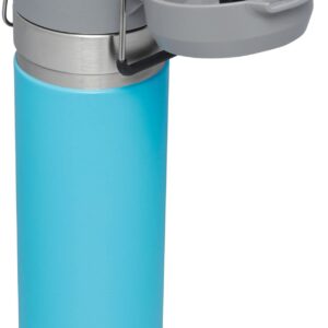 Stanley Quick Flip GO Water Bottle 24 OZ | Push Button Lid | Leakproof & Packable for Travel & Sports | Insulated Stainless Steel | BPA-Free | Pool