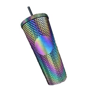 Satrbucks Limited Edition Studded Oil slick Rainbow Iridescent Tumbler Fall 2023 Venti 24 oz