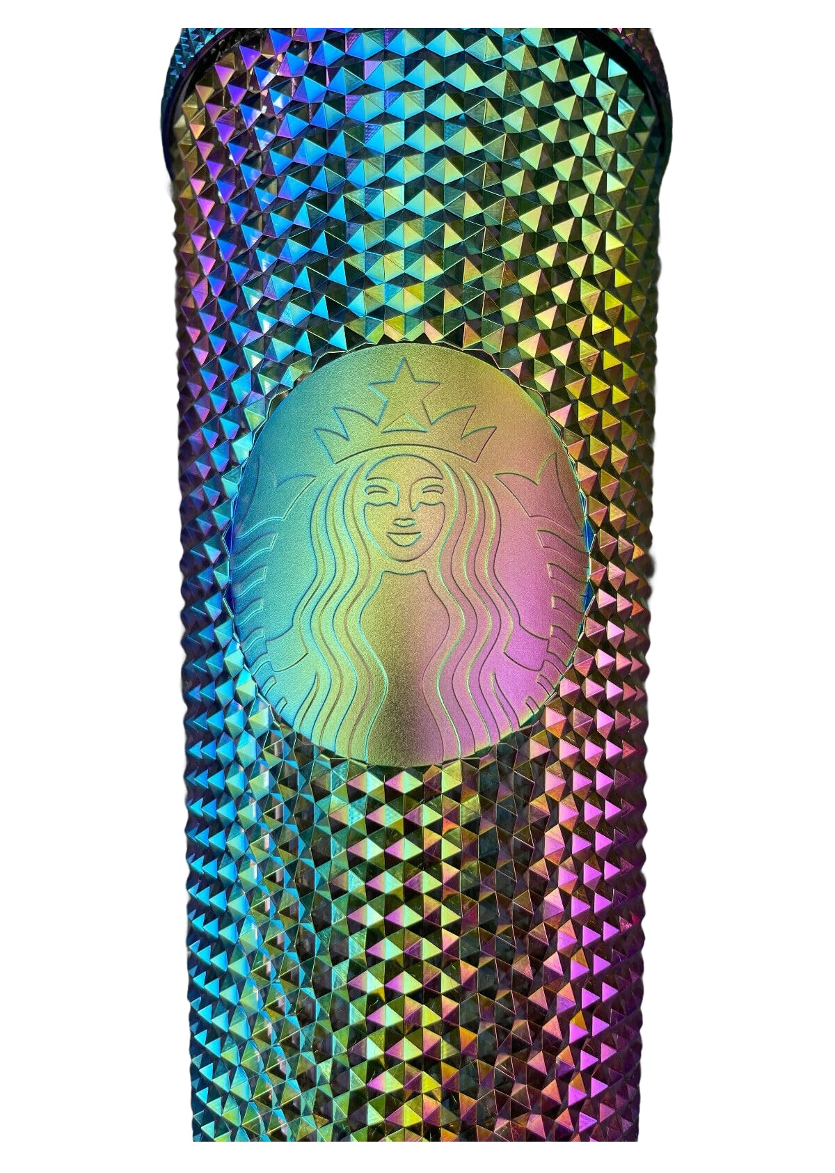 Satrbucks Limited Edition Studded Oil slick Rainbow Iridescent Tumbler Fall 2023 Venti 24 oz