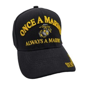 once a marine always a marine hat - black