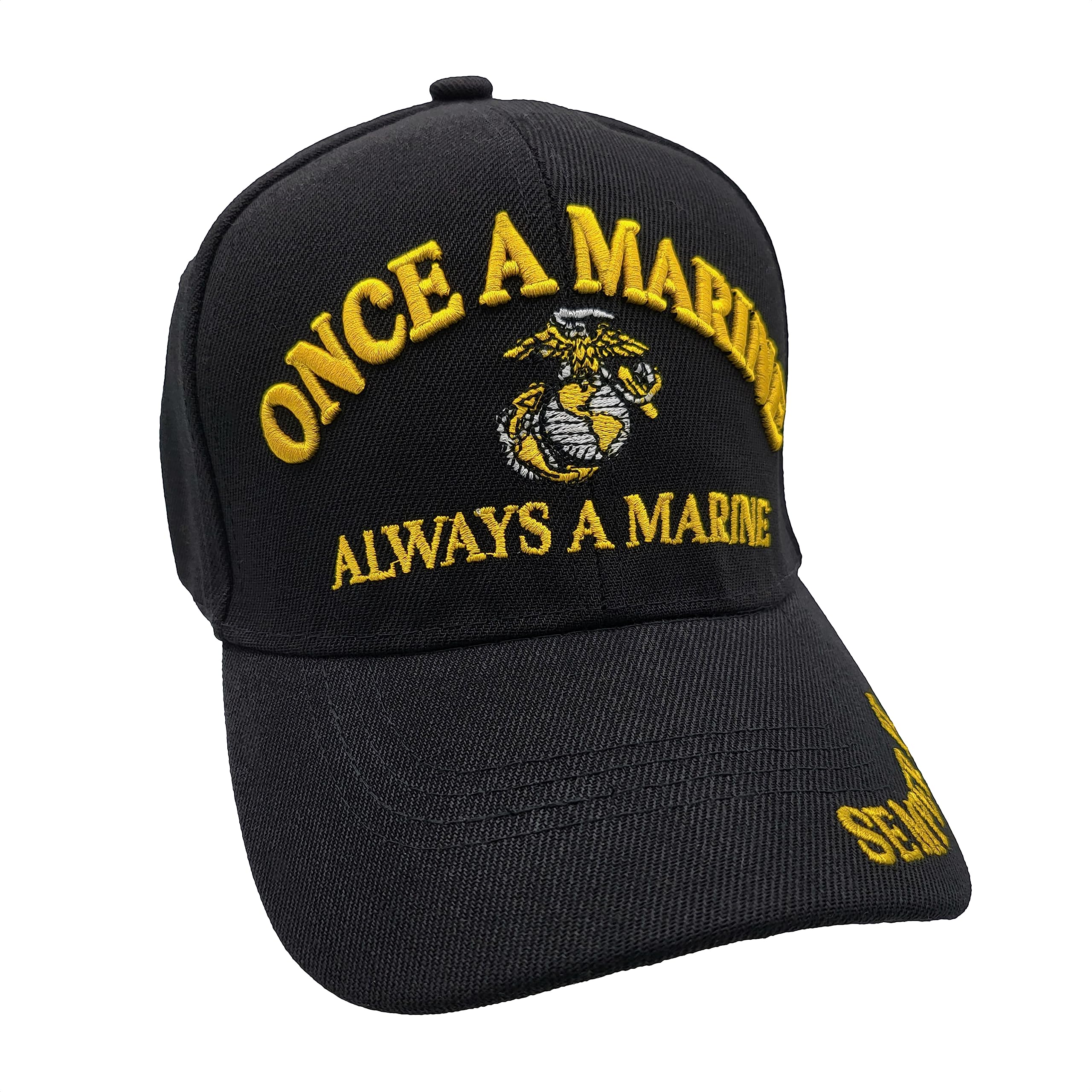 Once A Marine Always A Marine Hat - Black