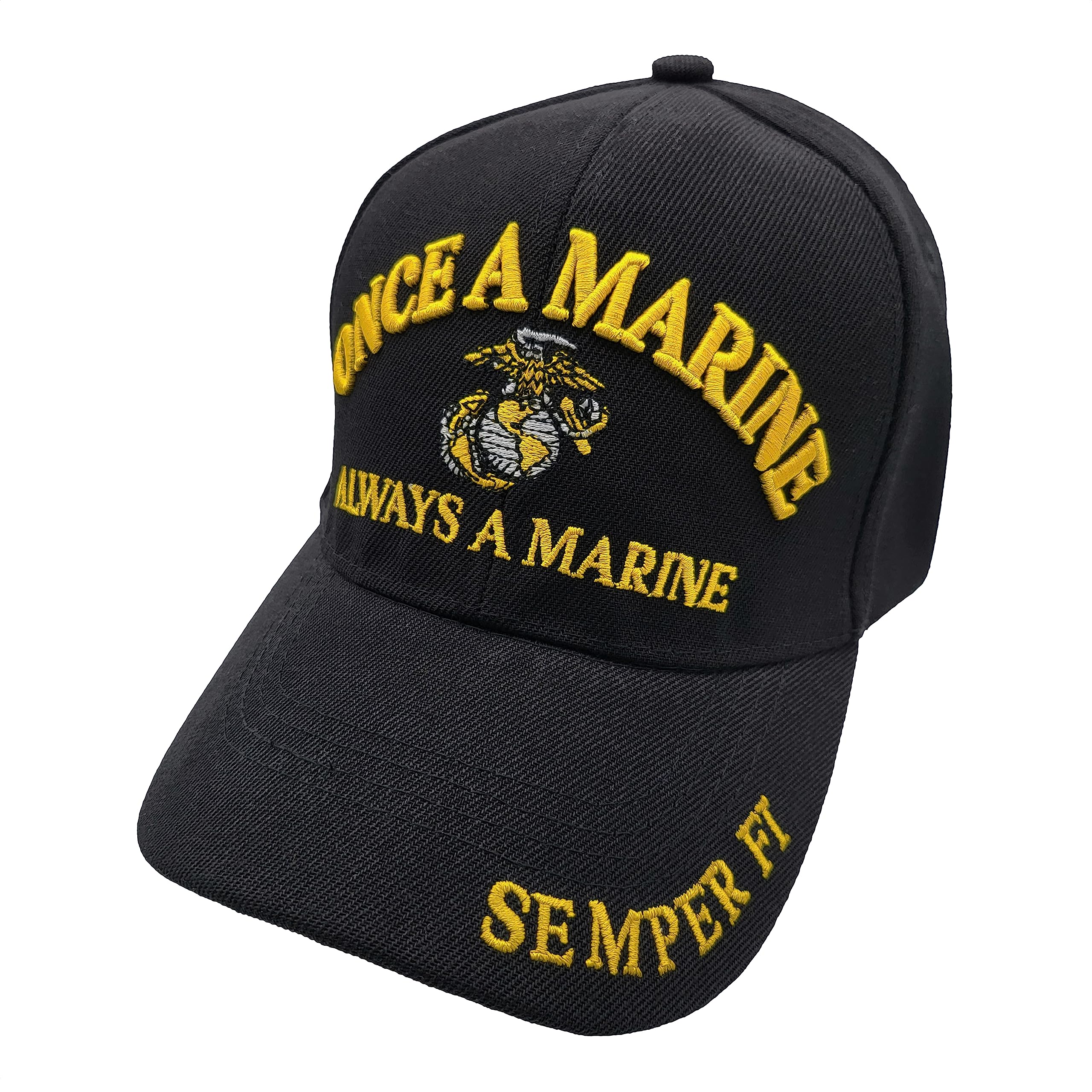 Once A Marine Always A Marine Hat - Black