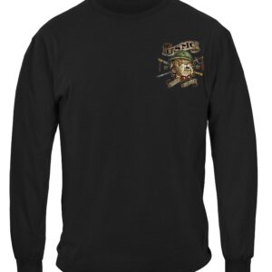 Erazor Bits US Marines US Marine Corps T Shirt - Marine Corps Tee Long Sleeve Shirts -Black X-Large