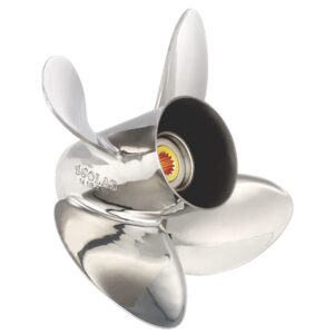 solas 9553-143-17 rubex hr4 stainless steel 4-blade propeller - rh, 14.25" diameter x 17" pitch