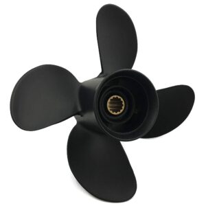 arkdoza 4 blade aluminum propeller for suzuki 35-65hp outboards rh (10.2 (dia) x 14 (pitch))