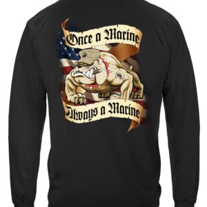 Marine Corps Tshirts | Once A Marine Always Long Sleeve Shirt MM101LSL