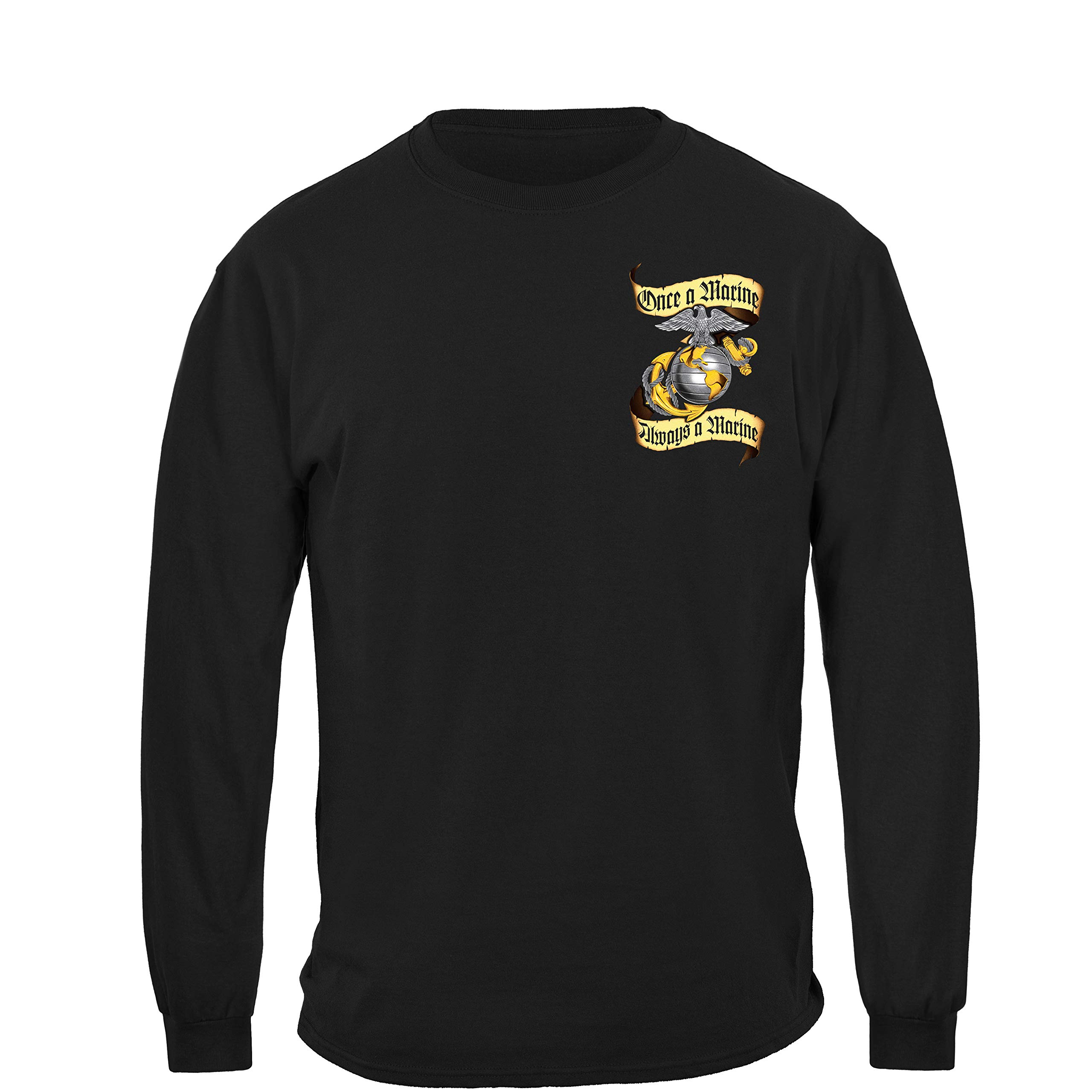 Marine Corps Tshirts | Once A Marine Always Long Sleeve Shirt MM101LSL