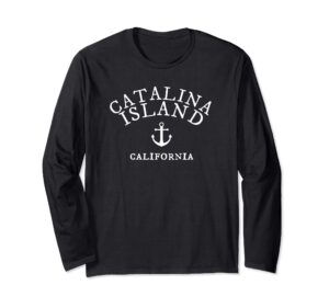 catalina island ca tee long sleeve, california sea town tee