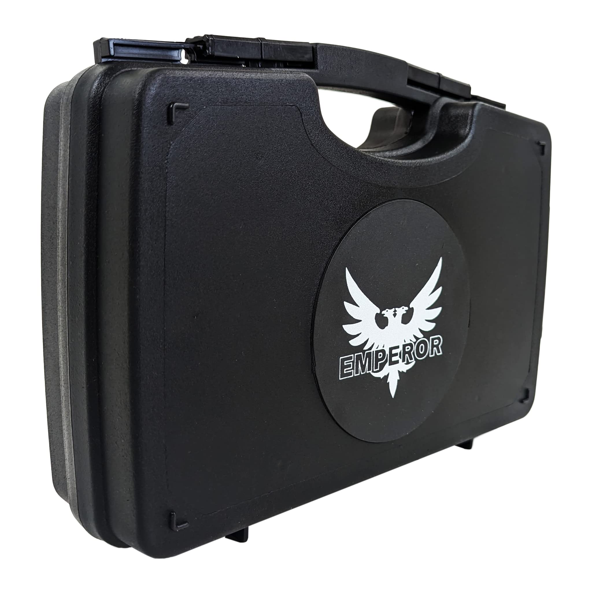 My Holster Emperor Arms Pistol Gun Case for Firearms, Handgun Hard Carrying Cases Lockable Storage for Home or Travel, Heavy-Duty with Egg Crate Foam