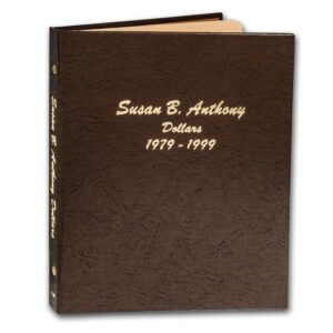 dansco us susan b. anthony dollar coin album 1979 - 1999 #7180