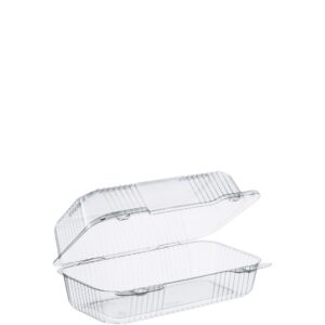 dart c35ut1 9 in med oblong clear hinged container, 9.0 x 5.4 inches (case of 250)