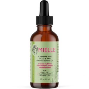 Mielle Organics Rosemary Mint Scalp & Hair Strengthening Oil and Babassu & Mint Deep Conditioner Bundle