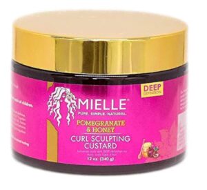 mielle organics pomegranate and honey curling custard 12oz (pack of 2)