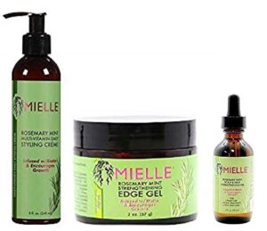 mielle rosemary mint styling product combo (cream&gel&oil)