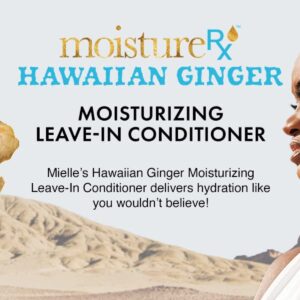 Mielle Organics Moisture Rx Hawaiian Ginger Moisturizing Leave-In Conditioner, 12 Ounces