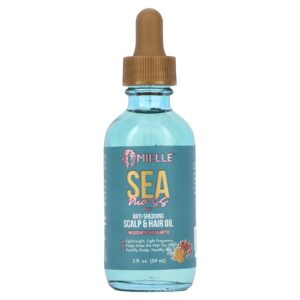 mielle anti-shedding scalp & hair oil, sea moss, 2 fl oz (59 ml)