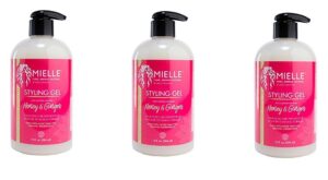 [ value pack of 3] mielle organics styling gel honey & ginger 13oz / 384ml