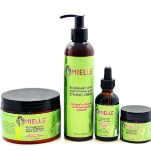 MIELLE ROSEMARY MINT COMBO (CREME & OIL& MASQUE & EDGE GEL)