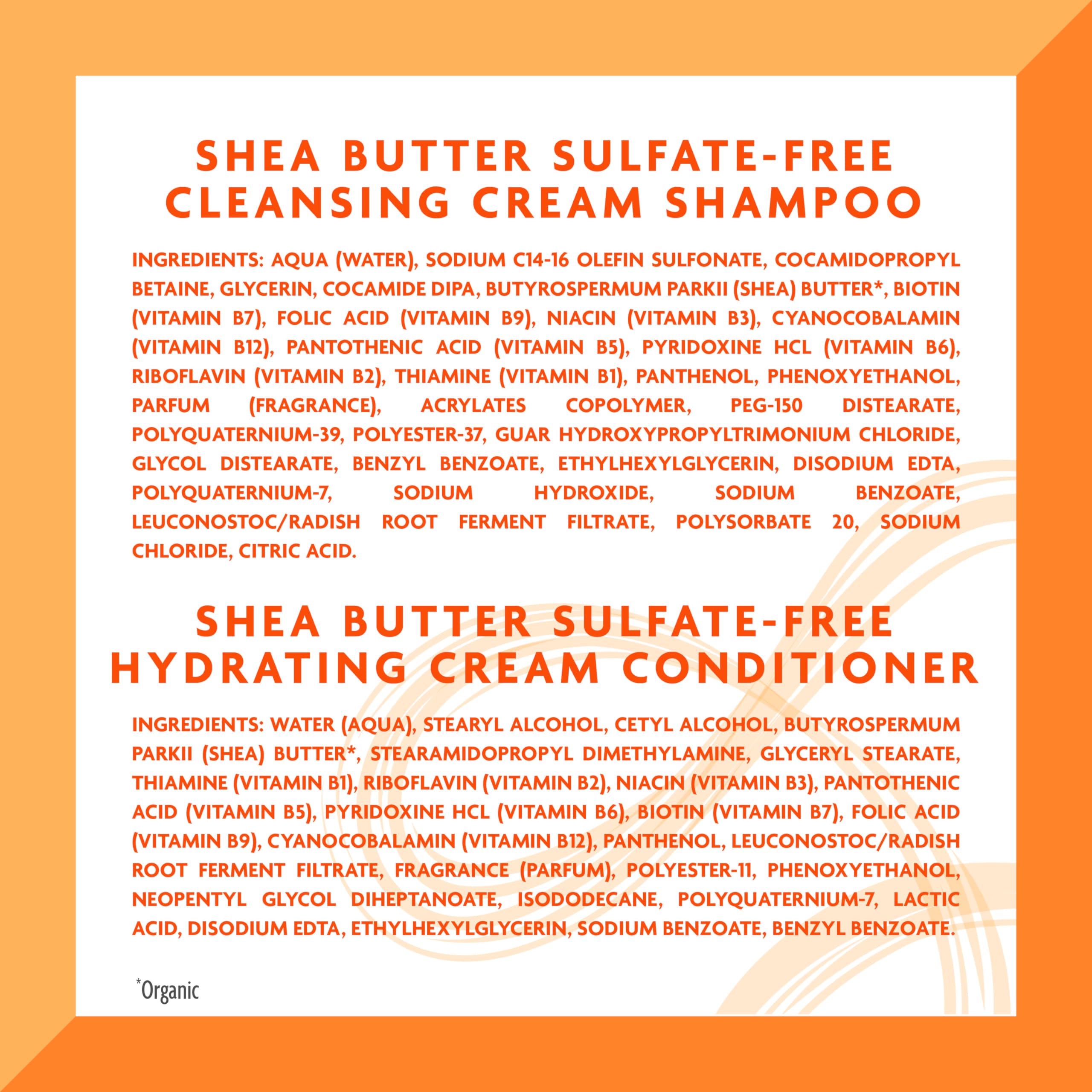 Cantu Shampoo & Conditioner with Shea Butter for Natural Hair, 13.5 fl oz (Pack of 2)